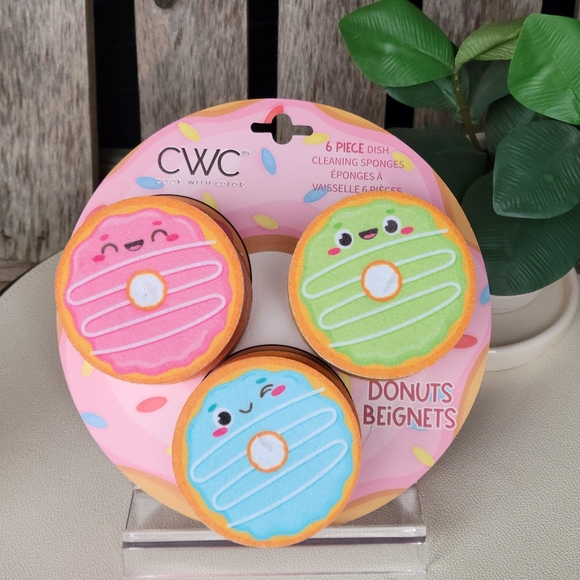 CWC | Kitchen | Nwt Cook With Color Pastel Donut Sponge Set Of 6 | Poshmark